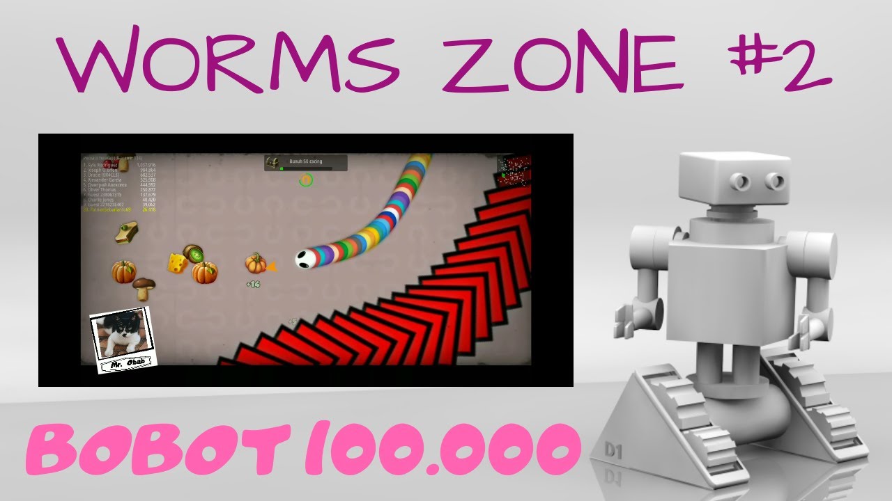 Worms Zone #2 Tantangan Mencapai Bobot Cacing 100.000 - YouTube