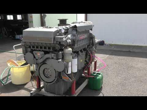 No.3927 YANMAR 6KXZS-GT 808PS (3.05) 【Used Marine Diesel Engine Amakusa Marina】 - YouTube
