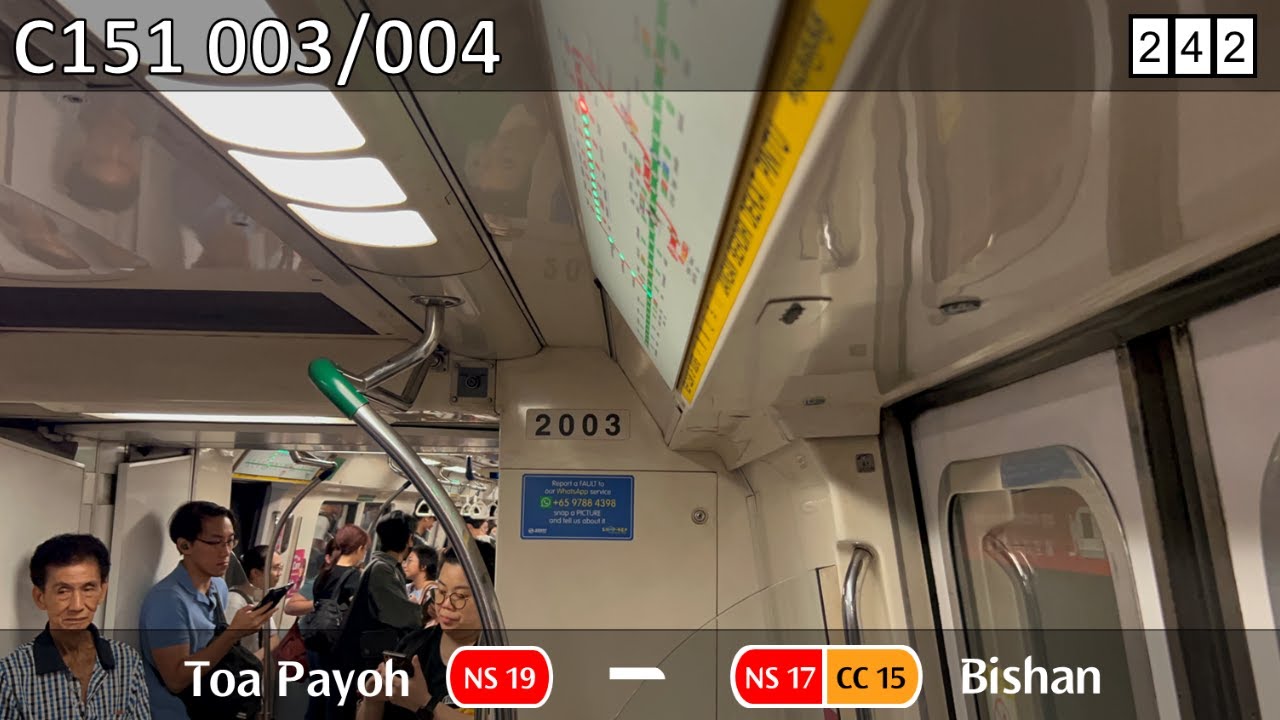 [Retired][SMRT] KHI C151 ~ 003/004 NS19 Toa Payoh → NS17 Bishan - YouTube