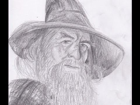 Simple Gandalf Drawing