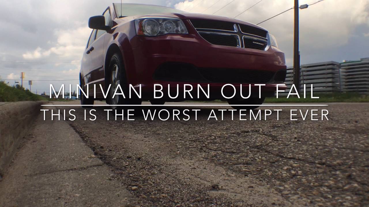 The best minivan burn out ever. - YouTube