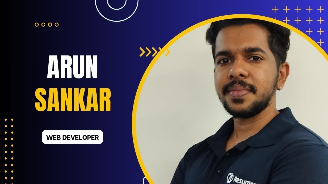 Arun Sankar, We are Delighted to have you! Welcome On Board ...