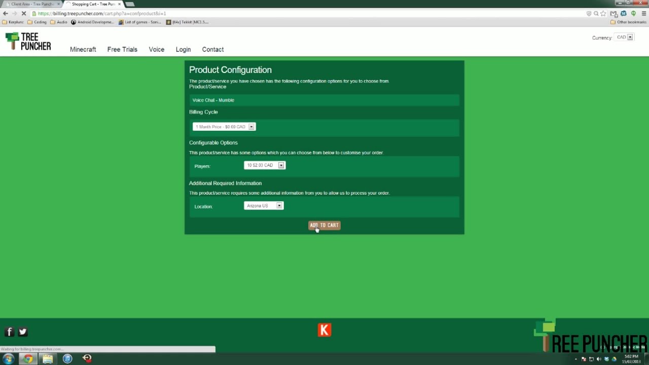 How to Order Your Free Mumble Service - Tree Puncher Tutorial - YouTube