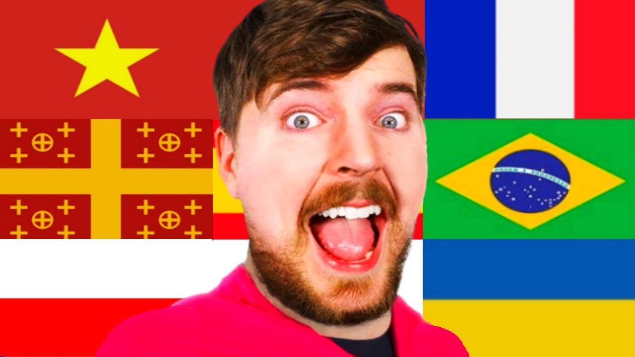 MrBeast in different languages meme lemon mix - YouTube