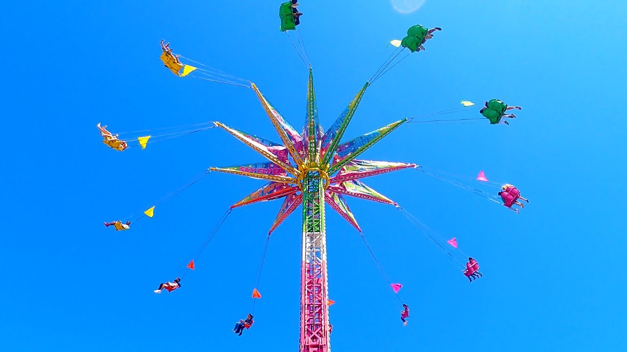 Sky Flyer Swing Ride - OC Fair 2022 4K - YouTube