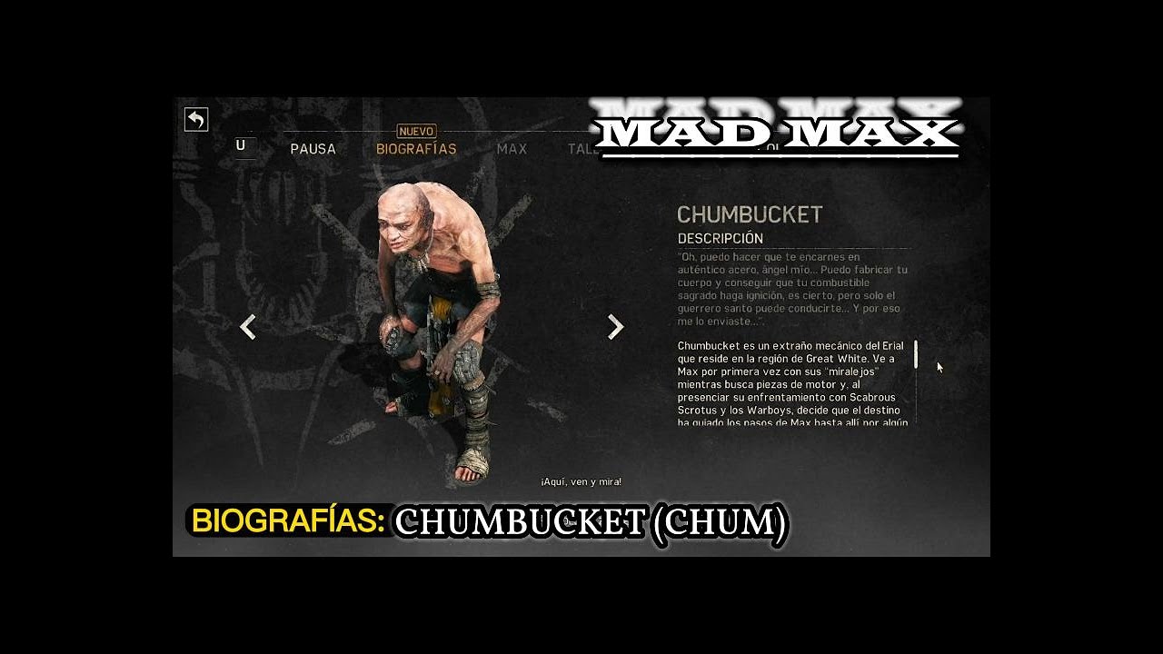 MAD MAX: Biografía: CHUMBUCKET (CHUM). - YouTube