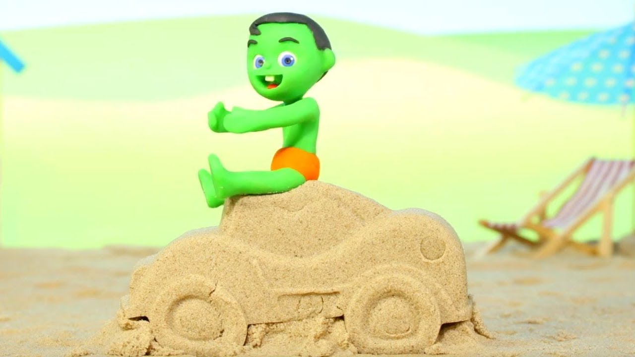 Kids Making Sand Figures Cartoons For Kids - YouTube