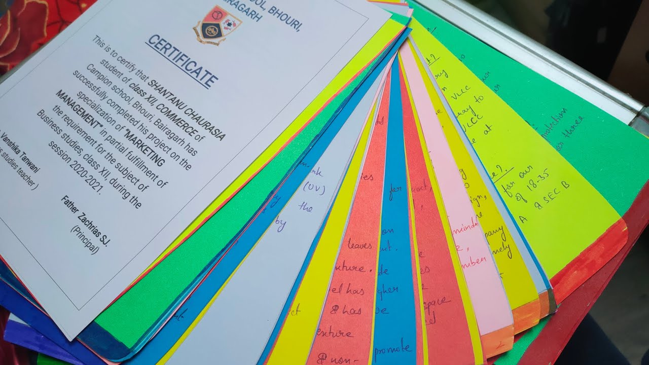 CLASS 12TH BUSINESS STUDIES PROJECT ON MARKETING MANAGEMENT PRODUCT ...
