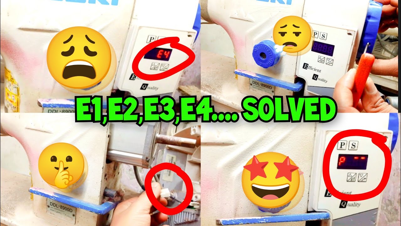 E4 Problem Juki || Sewing Machine Error|| E2 Jack Machine || Lokesh Electronic || Bruce E6 - YouTube