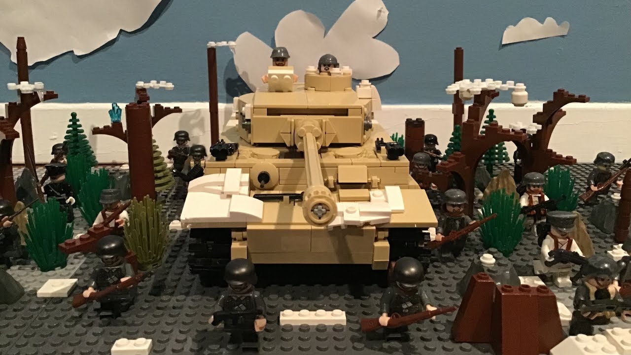 Lego WW2: Battle of The Bulge Elsenborn Ridge - Stopmotion - YouTube