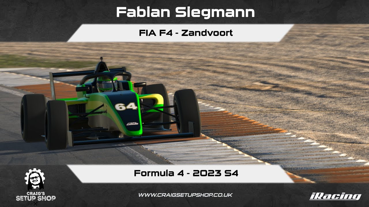 iRacing - 23S4 - FIA F4 - Formula 4 - Zandvoort - FS - YouTube