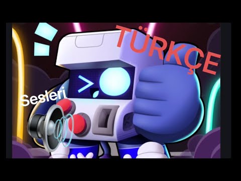 Brawl Stars karakterlerinin seslerinin TÜRKÇE ANLAMI !!! Mortis, 8-Bit, Bo