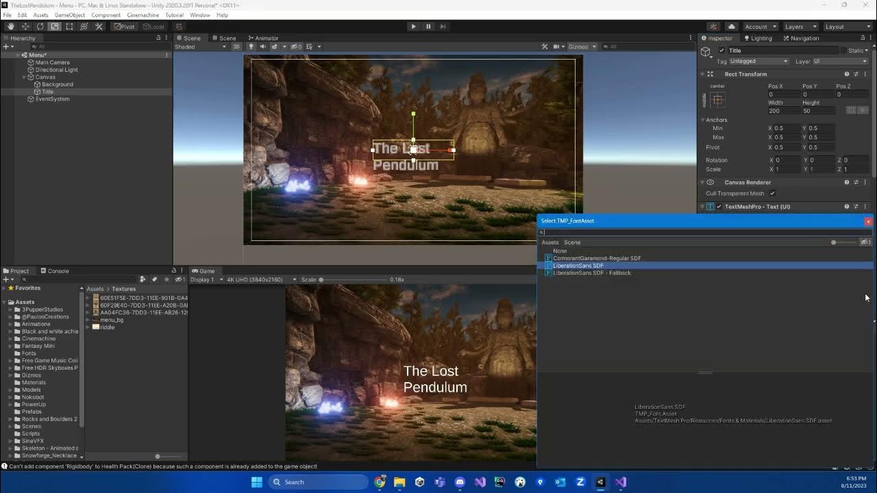 UI & Menu Design - Make Uncharted In Unity3D FREE UNITY 3D COURSE (36/ ...