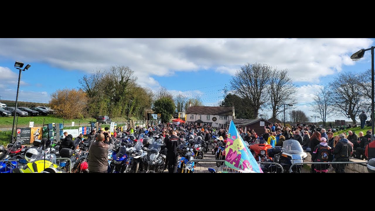 squires Café Bar charity egg run to NY500 Café over 500 bikers ep2 ...