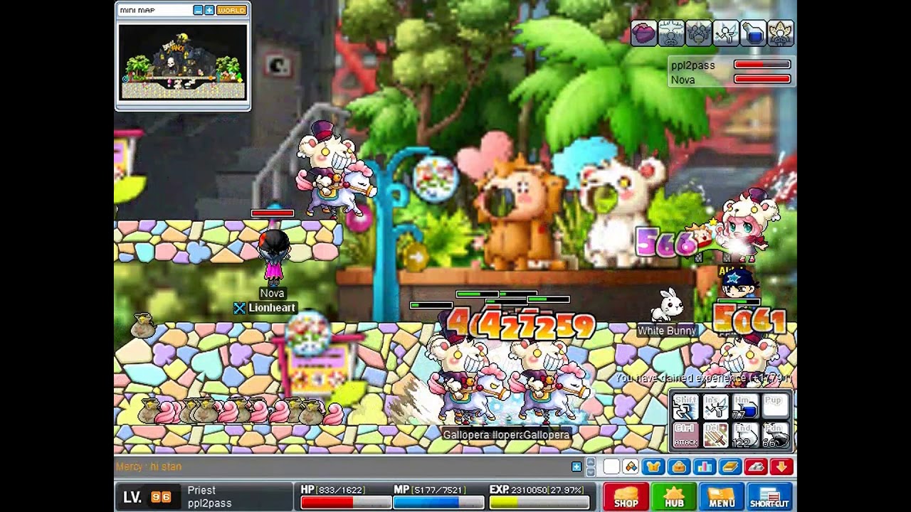 Maplestory - before big bang - Priest training at galloperas - YouTube