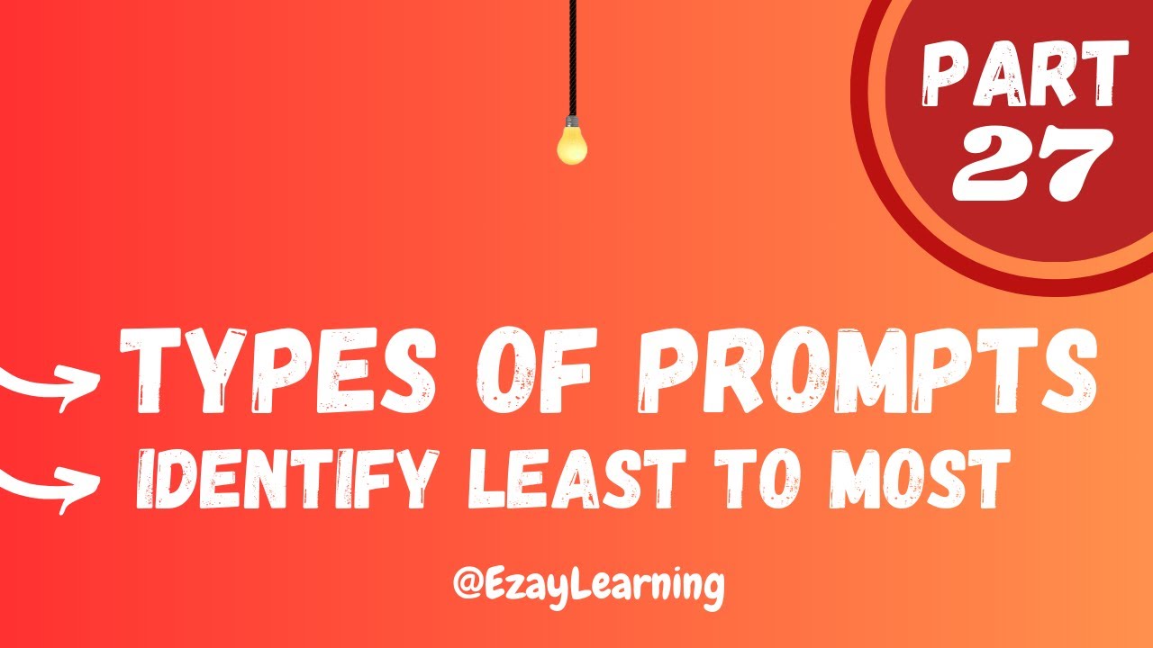 ABAT Exam Preparation Part 27 | Types Of Prompts; Identify Least To ...