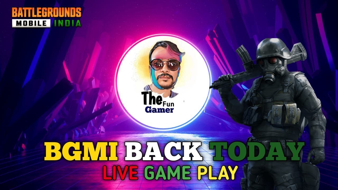 BGMI BACK TODAY | BGMI Live Gameplay | The Fun Gamer - YouTube