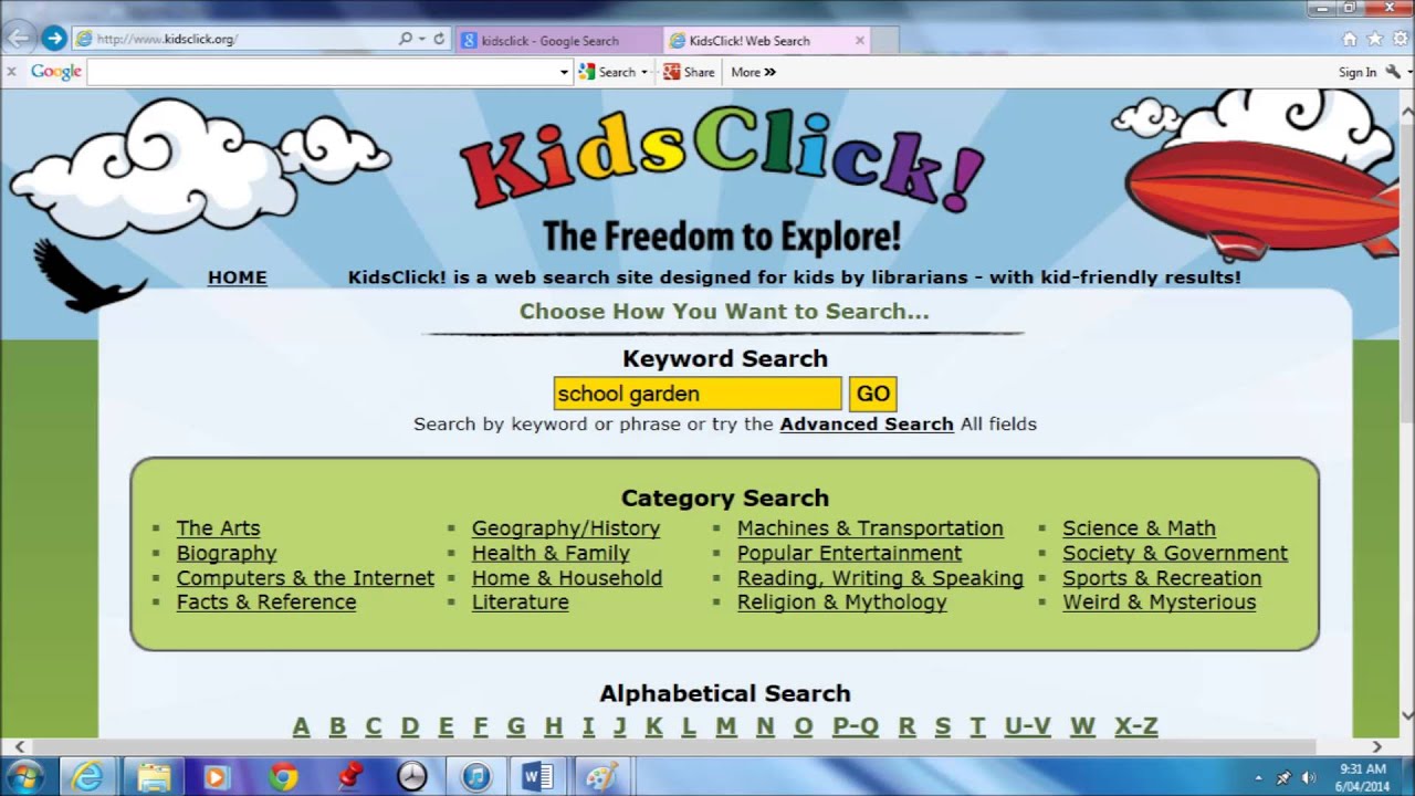 Kids Search Engines - YouTube
