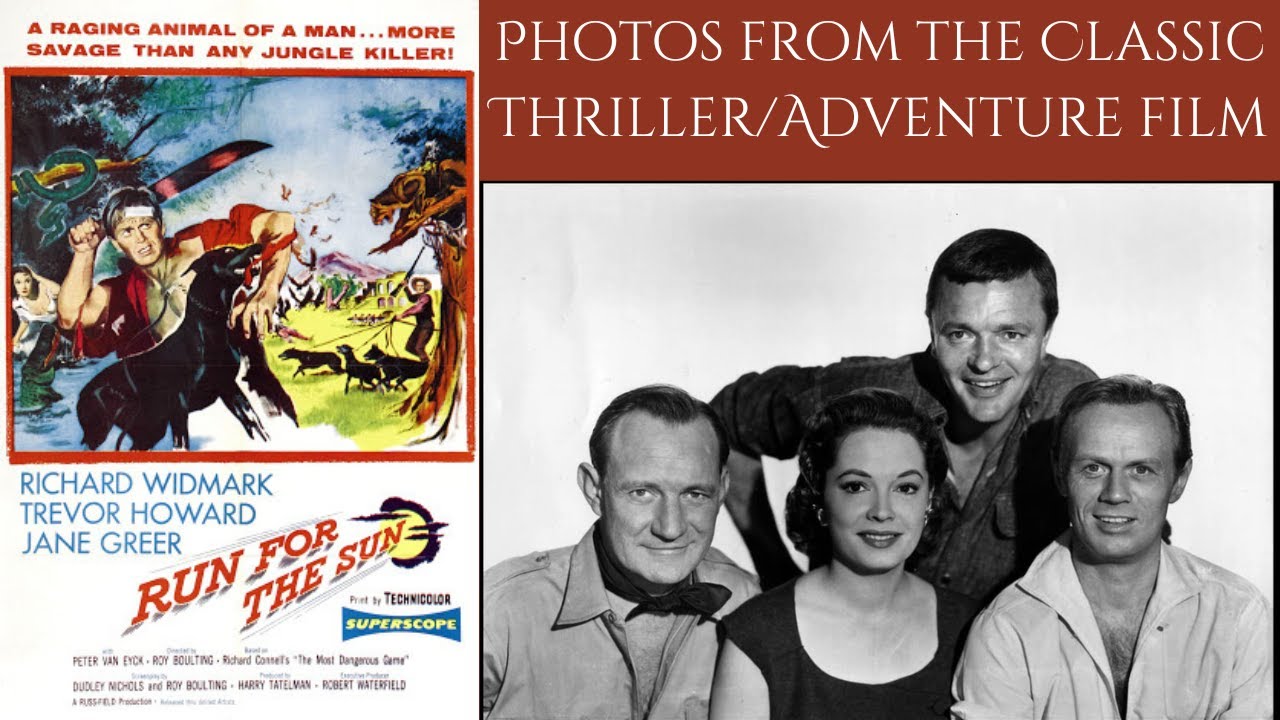 RUN FOR THE SUN 1956 - Behind The Scenes & Publicity Photos From The ...