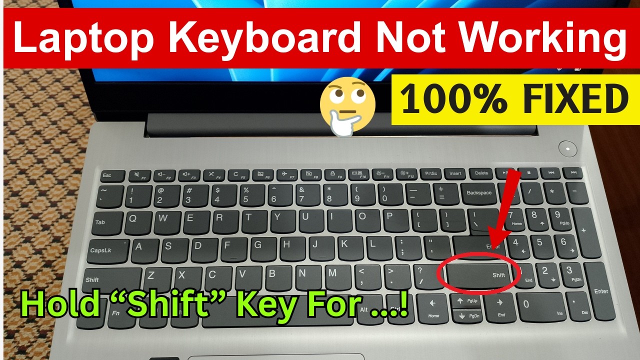 Keyboard Not Typing on Windows Laptop? Try This Simple Fix! - YouTube