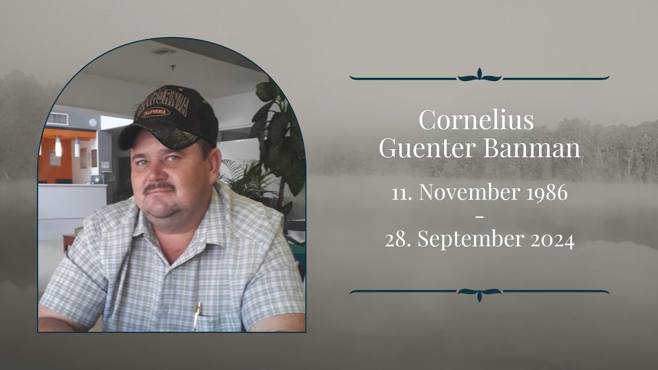 Begräbnisfeier von Cornelius Guenter Banman - YouTube