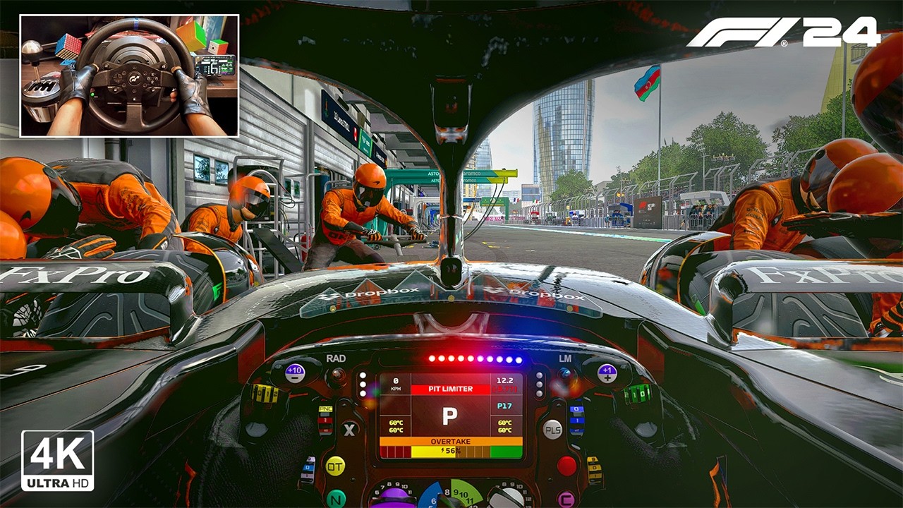 Oscar Piastri's McLaren MCL38 | Cockpit View - F1 24 Azerbaijan GP ...