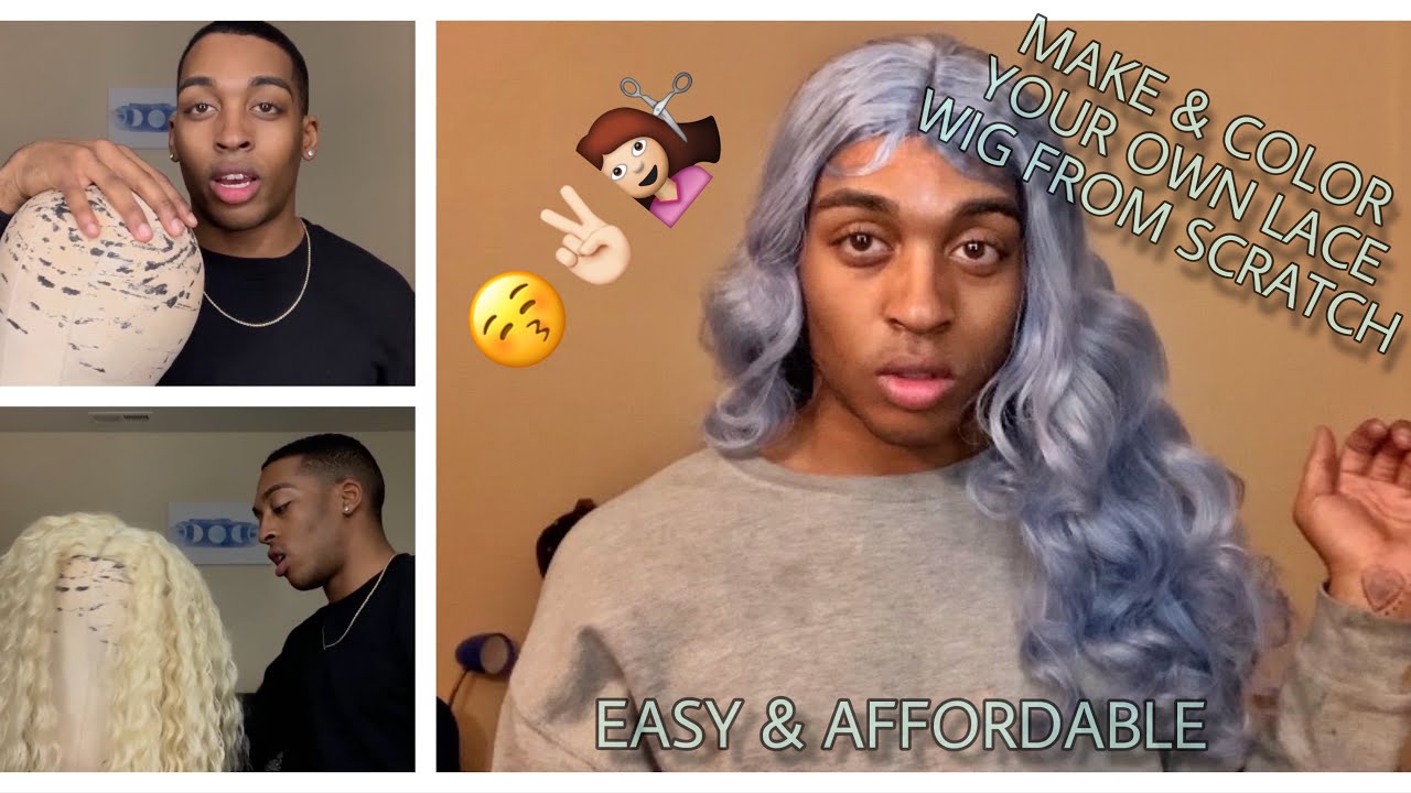 HOW TO MAKE & COLOR YOUR OWN LACE CLOSURE WIG FROM SCRATCH || Low-Cost ...