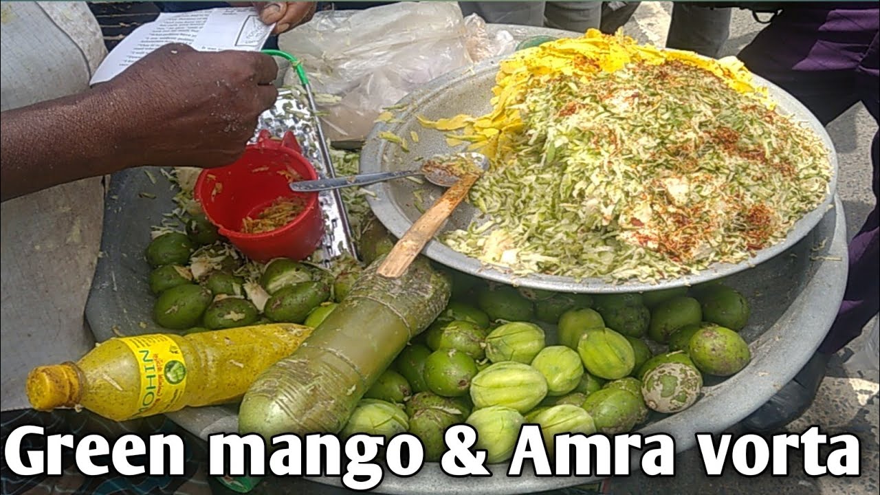 Green mango vorta & Amra vorta || Street food || NSL Food - YouTube