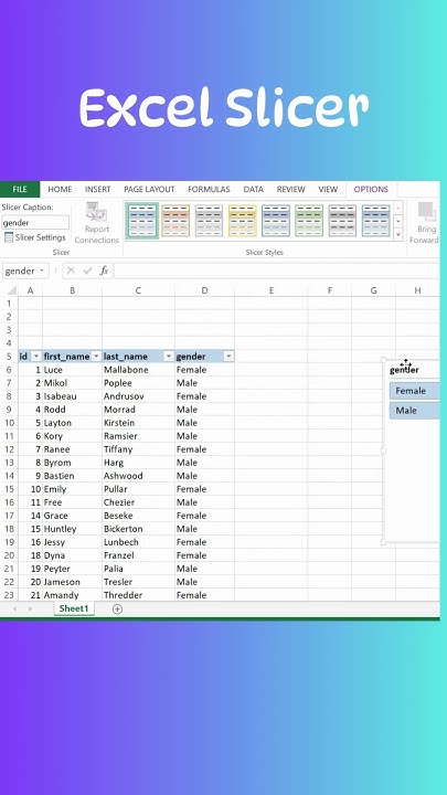 Excel Slicer: The Easy Way to Filter Your Data Like a Pro! - YouTube