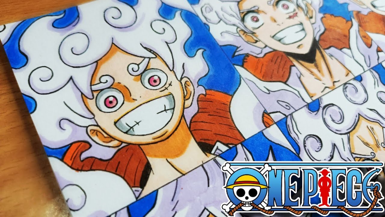 Drawing Monkey D Luffy Gear 5th in different anime style || One Piece ...