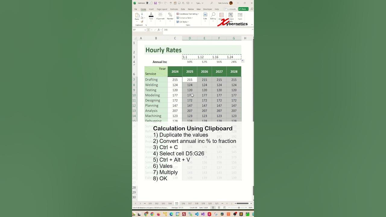 Multiply in Excel Using Paste Special - Excel Tips and Tricks - YouTube