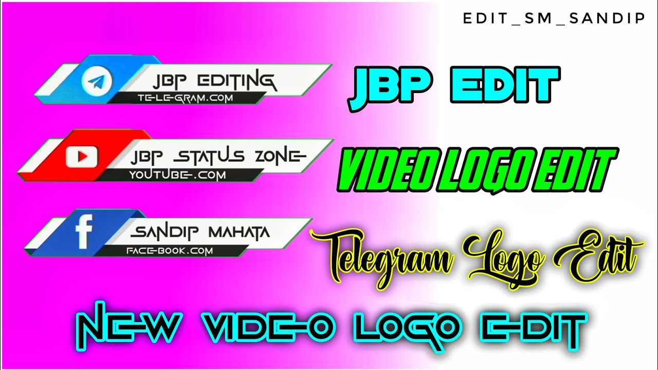 new video logo edit//Telegram logo edit // video logo edit//Jbp edit ...