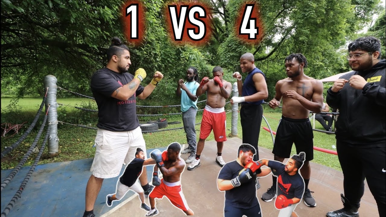 I CHALLENGED 4 PEOPLE TO BOX ME !!! *(BACKYARD BOXING) - YouTube