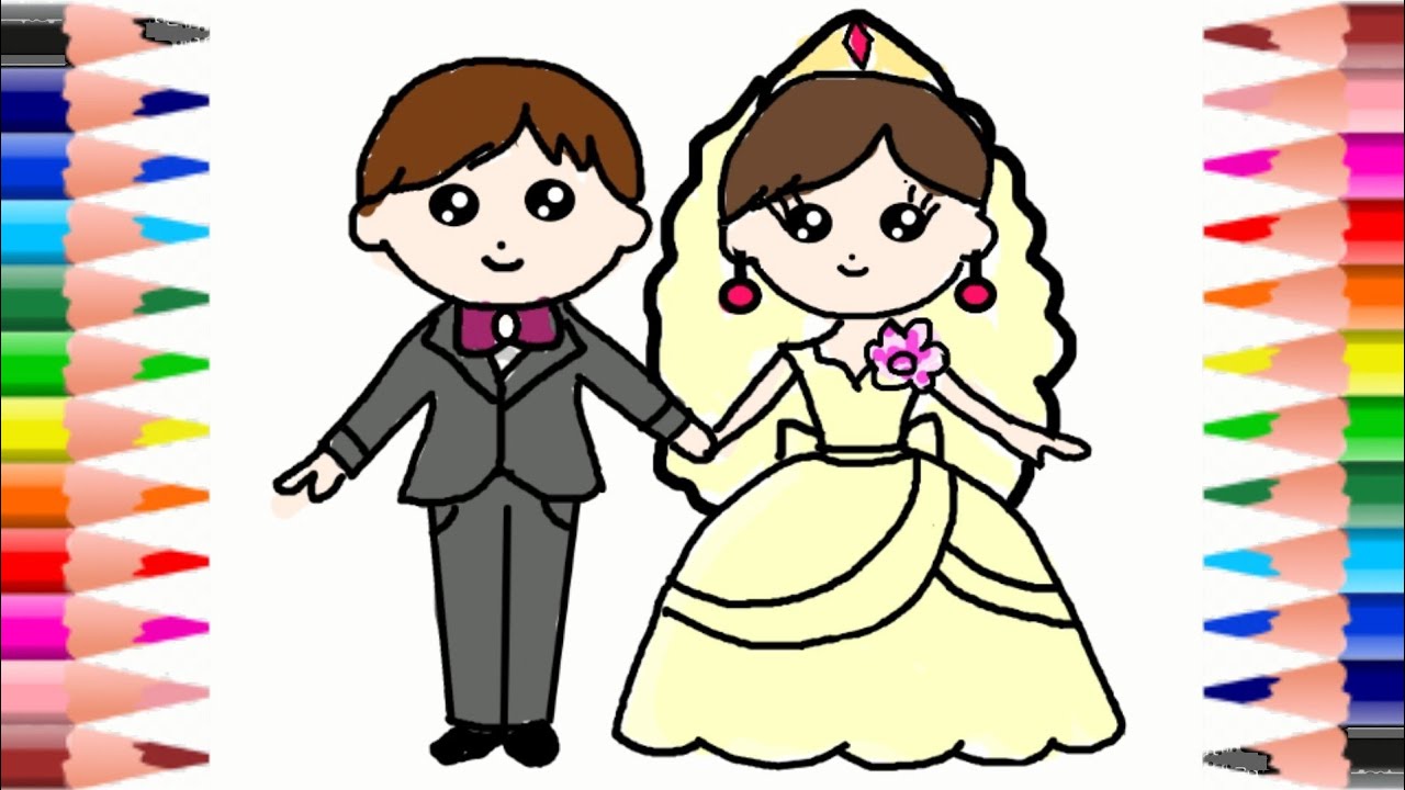 How to draw a Cute couple, easy and simple step by step - YouTube