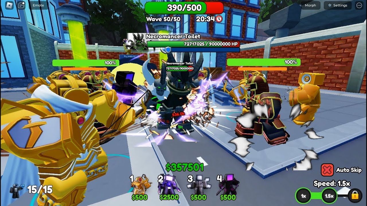 Skibidi toilet defense beat necromancer boss with samurai cameraman and ...