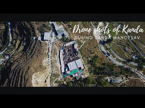 Drone shots of Kanda during Kanda Mahotsav - YouTube