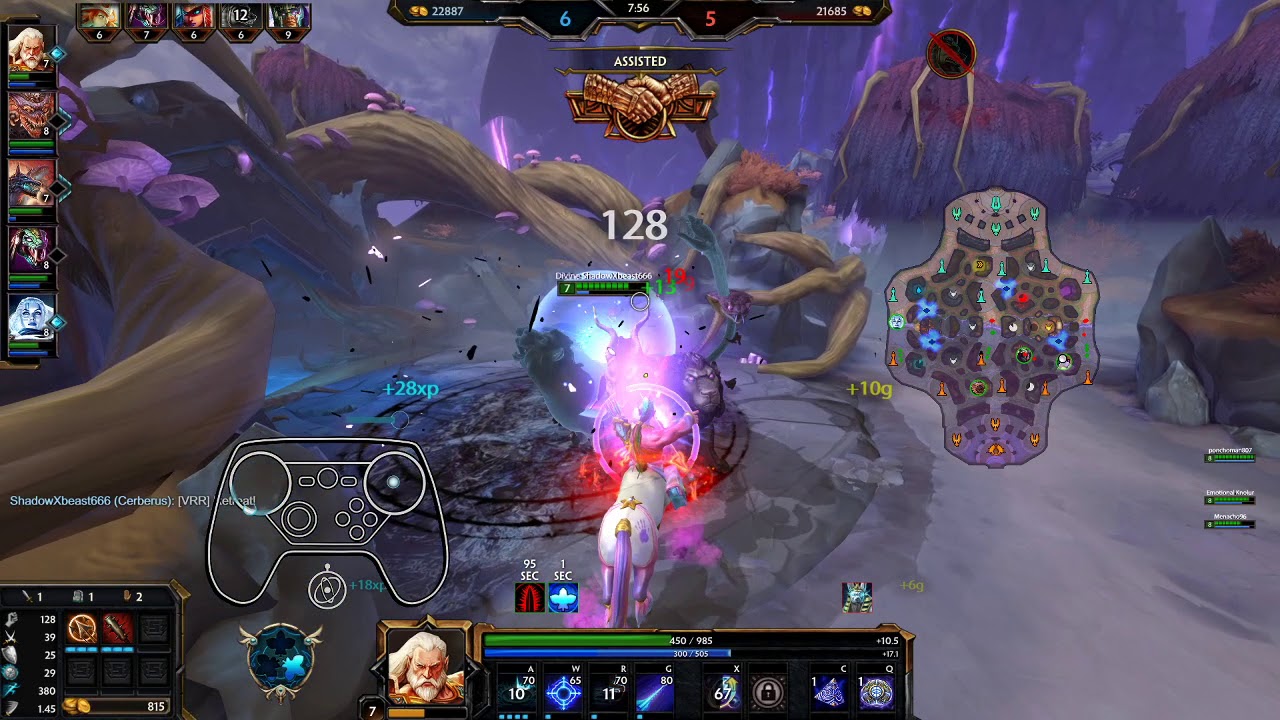 Playing Smite with the Steam Controller - YouTube