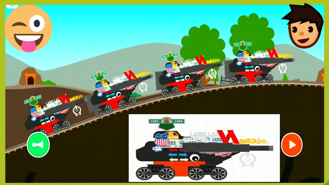 Labo Brick Train #40 - Train Tank on The Track 3-Android Gameplay - YouTube