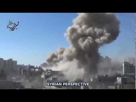 HUGE Munitions Drop From Syrian Army - Big Bada Boom - And an Allah u Akbar