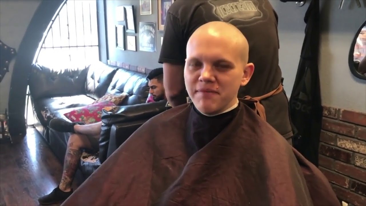 Kaylee 2 Lv Pt 3 She Shaves Her Head At Barber Shop Free Video