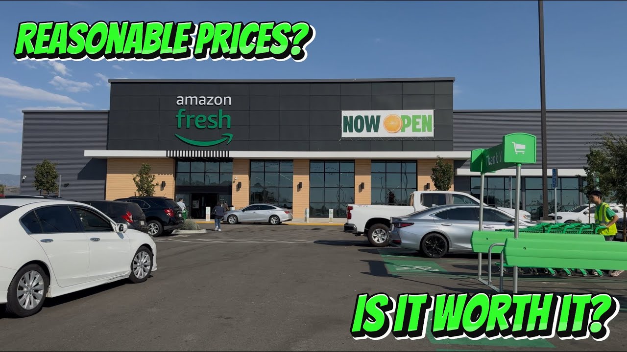 Shopping at the first Amazon Fresh in San Bernardino County (Fontana Ca ...