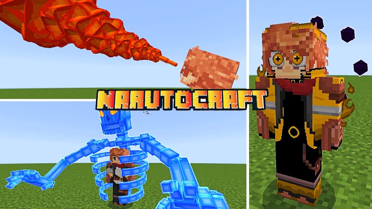 NARUTOCRAFT ADDON || MOD DE NARUTO PARA MINECRAFT PE - YouTube