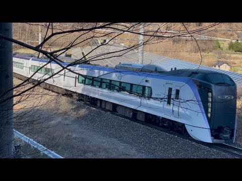 【4K高画質】【臨時特急信州1号】E353系ﾓﾄS204編成が単独で明科〜西条駅間を通過するシーン（8091M）2025.4.9〜ジョイント音最高！〜 - YouTube