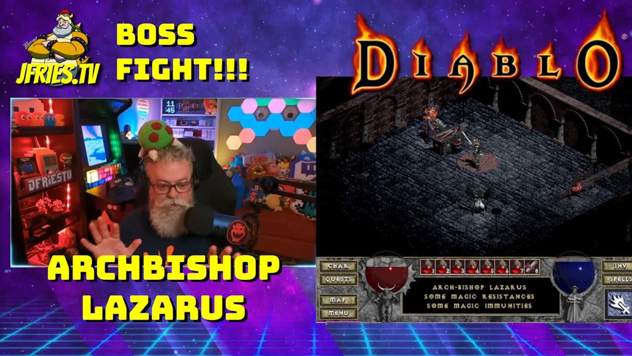 Highlight: Diablo - Boss Fight - Archbishop Lazarus - YouTube