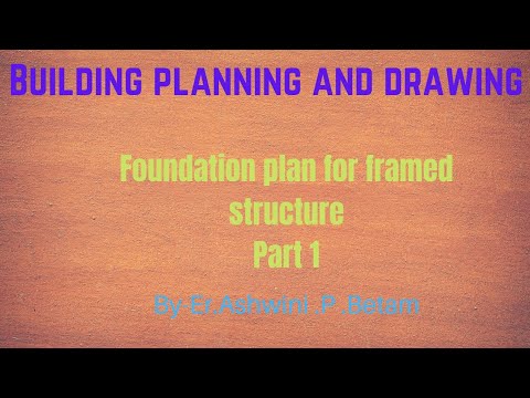 How to draw foundation plan for *framed structure*.(Part 1) - YouTube