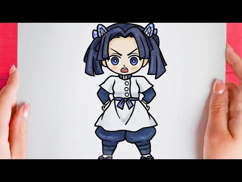 How to draw Aoi Kanzaki - Demon Slayer - Kimetsu no Yaiba