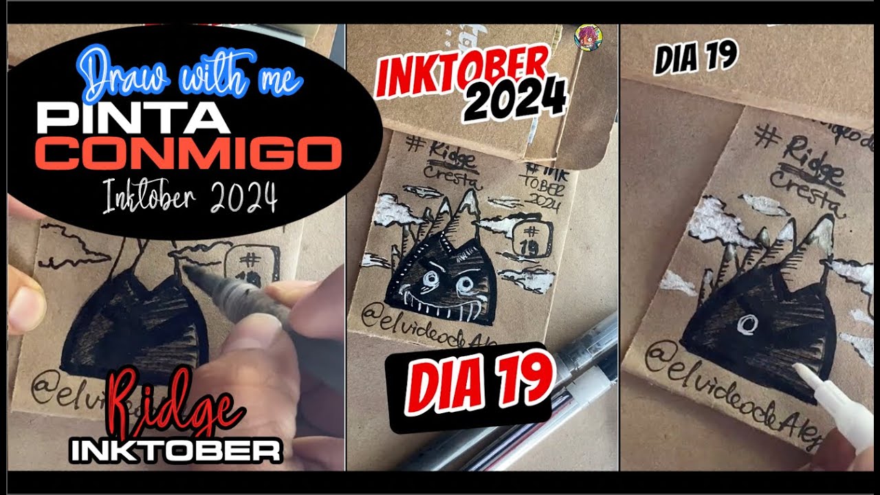 INKTOBER 2024 DAY 19 Dia19 /PASO a PASO #ridge #inktober #inktober2024 ...