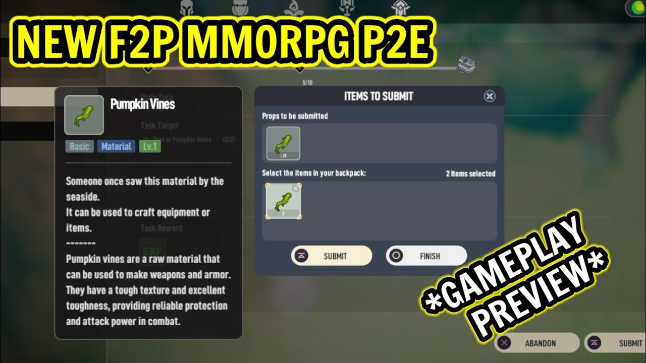 NEW MMORPG FREE TO PLAY P2E QUICK *GAMEPLAY PREVIEW* - YouTube
