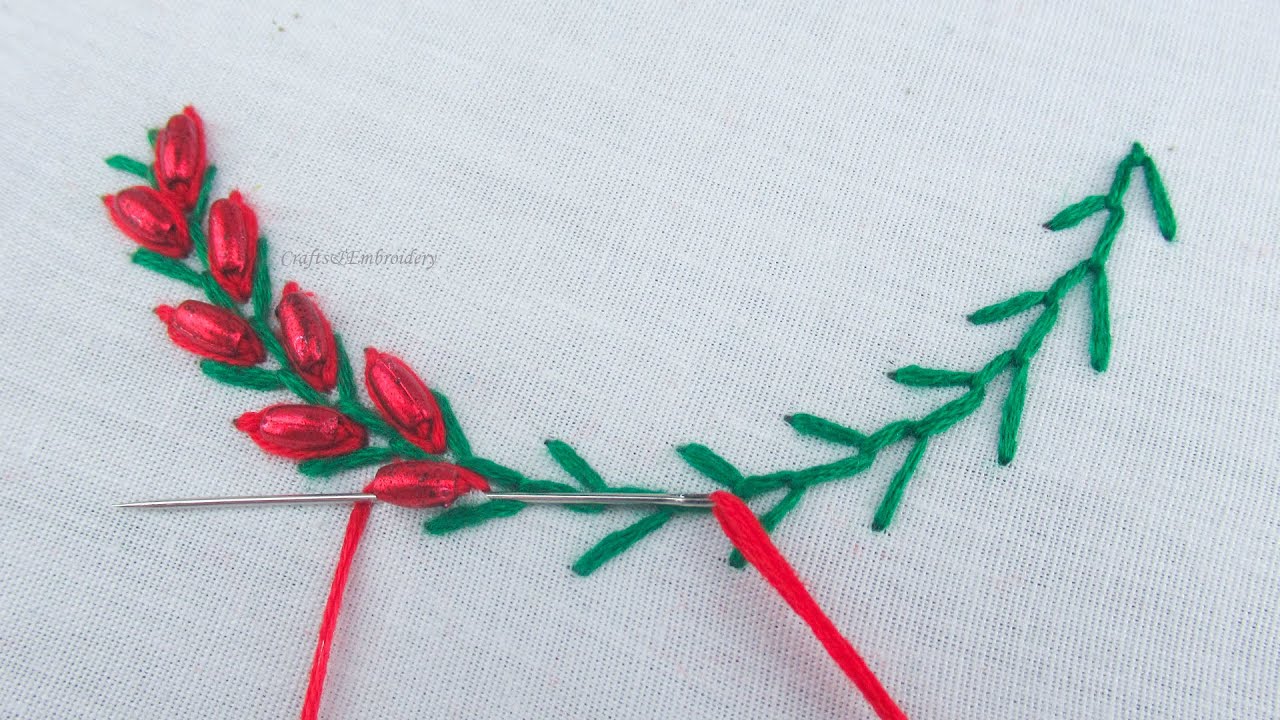 Wonderful neck hand embroidery tutorial for Dresses | neck design ...