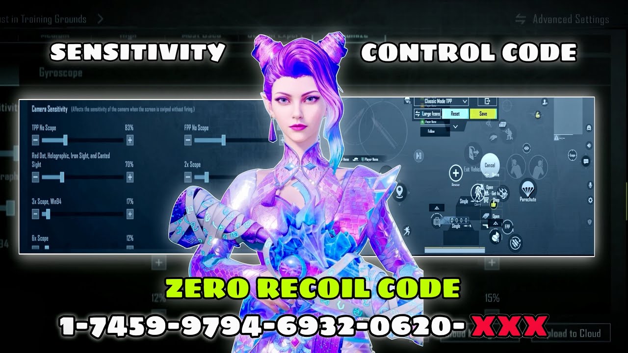 BGMI 3.6 UPDATE | SENSITIVITY CODE | BGMI BEST SENSITIVITY SETTINGS ...